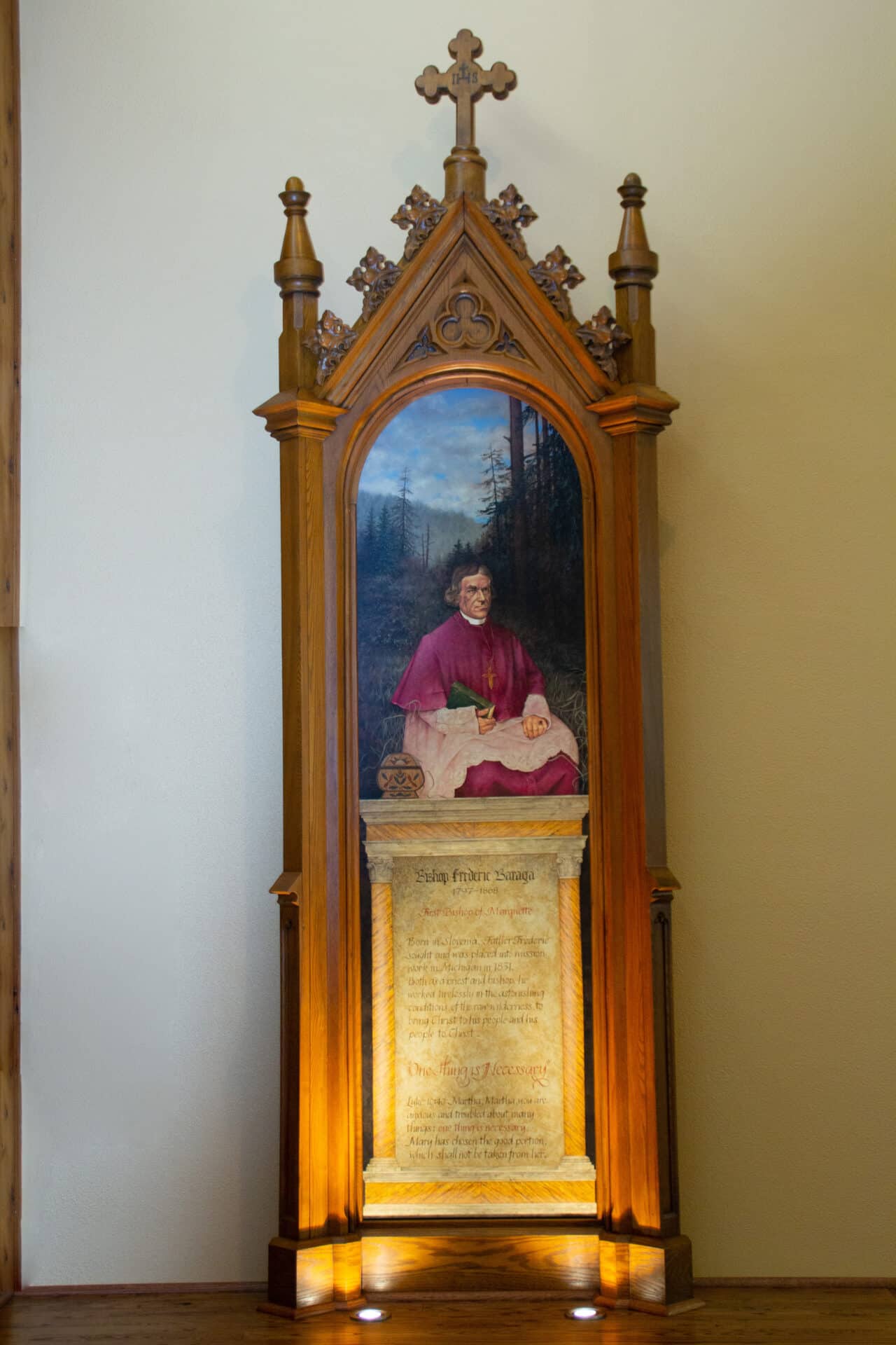 Bishop Baraga - Cross in the Woods Catholic Shrine of Indian River